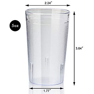 New Star Foodservice | Restaurant-Grade Beverage Tumblers (5 oz, Clear-1)
