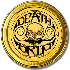 THE VINTAGE GROOMING CO. Death Grip Extra Strong Hold Mustache Wax and Death Grip Mustache Keychain Comb Set