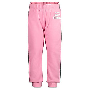 Pinkfong Baby Shark Baby Girls Long Sleeve T-Shirt Pant Set Grey/Pink 18 Months