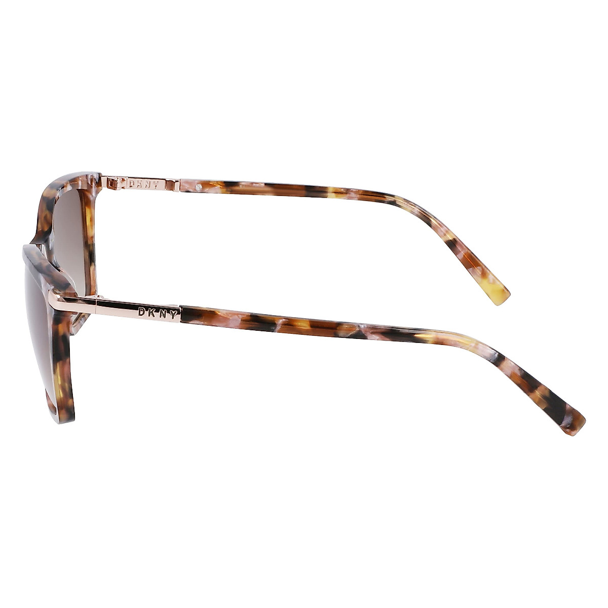 DKNY Women's DK539S Rectangular Sunglasses, Tortoise/Pearlized Blush, One Size