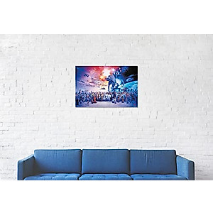 POSTER STOP ONLINE The Star Wars Galaxy - Episode I-VI - Movie Poster/Print (All Characters, Spaceships & Vehicles) (Size 36" x 24")