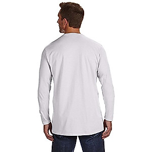Hanes 4.5 oz., 100% Ringspun Cotton nano-T Long-Sleeve T-Shirt, Medium, ASH