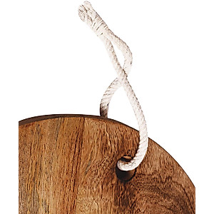 Father's Day Gifts Wooden Handmade Round Chopping Board Cutting Serving Board For Home Kitchen - 13 Inches Dia