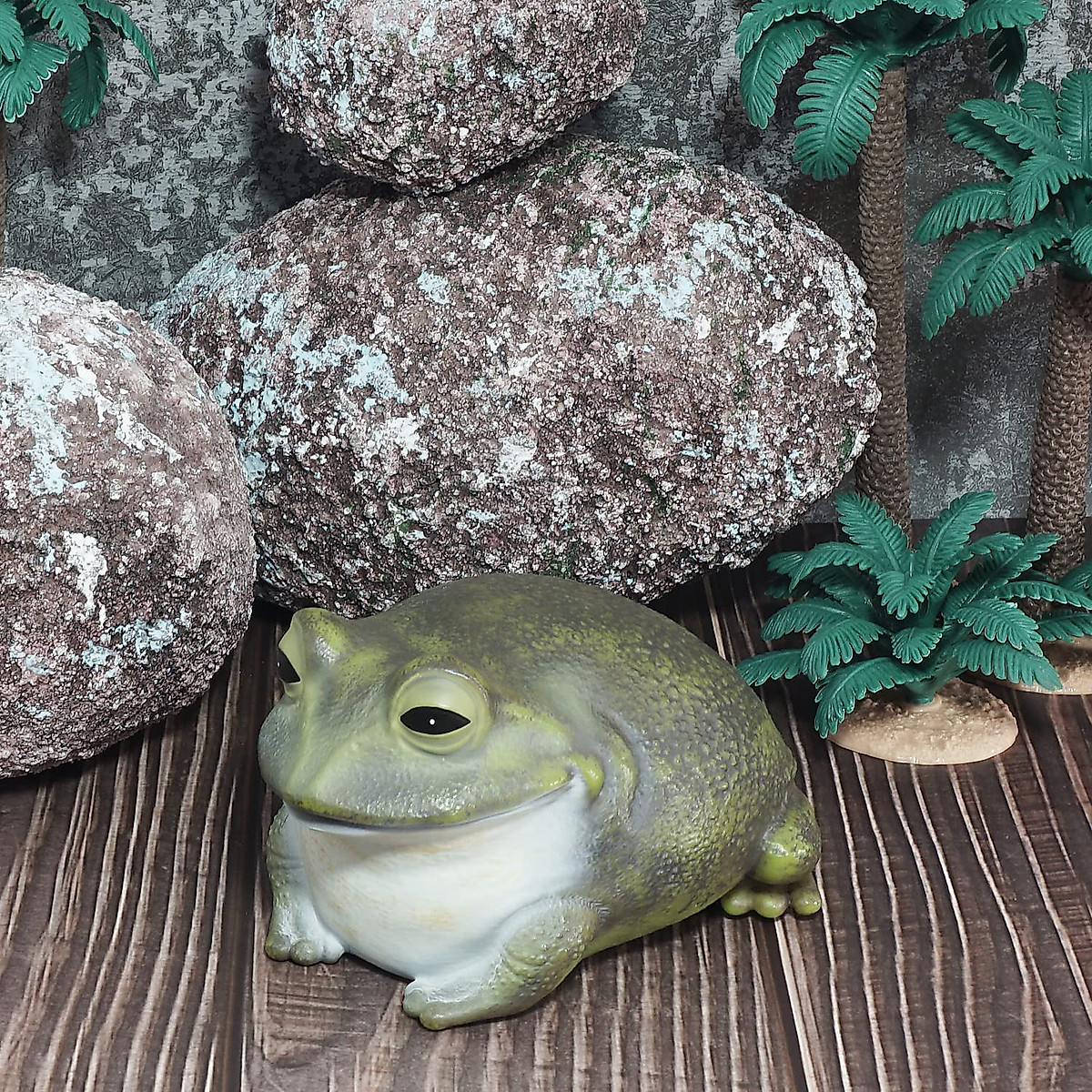 Spare Key Hider Frog Shape Garden Decoration Safe Holder For Outdoor Yard Large Size Design