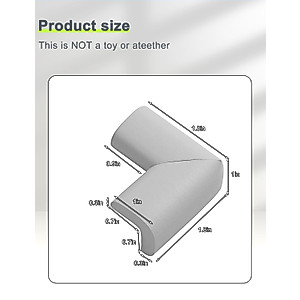 Arinbeb Foam Corner Protector Edge and Corner Guard, with 19 feet Length Foam Safety Bumpers, Baby Proofing Safety Table Corner Protectors - White