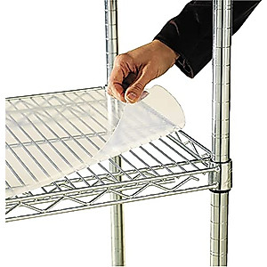 Alera SW59SL3618 Shelf Liners for Wire Shelving, Clear Plastic, 36w X 18d, 4/pack