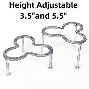 Desyeryamimi Camping Tripod,Campfire Tripod,Dutch Oven Tripod,Dutch Oven Table For Cooking-Steel Horseshoes,with Adjustable Height Legs- Ideal for Campfire Cooking and Cast Iron Dutch Oven(10"X 10")