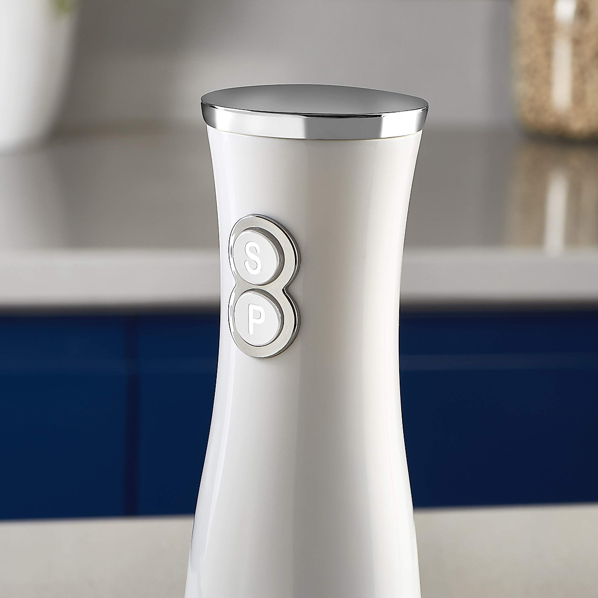 Tower Duo Electric Salt/Pepper Mill, White