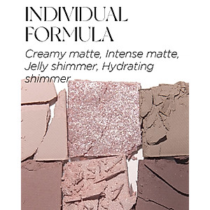 EQUMAL Over Classic Eye Palette – 6 Color Eyeshadow Palette – Muted Beige & Bright Pink - Blendable & Long Lasting Eye Shadow - Matte & Shimmer Multi Formul, 01 Lofty Air