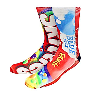 KACOLOR Mens Crazy Funny Cool 3D Print Pattern Novelty Crew Tube Socks, One Pack, M Size