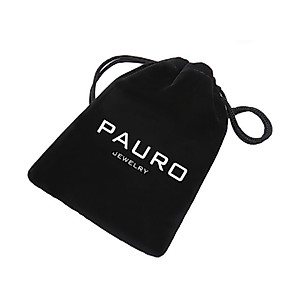 PAURO Couples Women's Stainless Steel Van Gogh's Sky Ring Romantic Promise Band Size 9