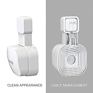 Outlet Wall Mount Only for eero 6 & eero 6+ mesh Wi-Fi System, No Messy Wires & Space Saving Outlet Mount Holder for eero 6 Extender (1 Pack)