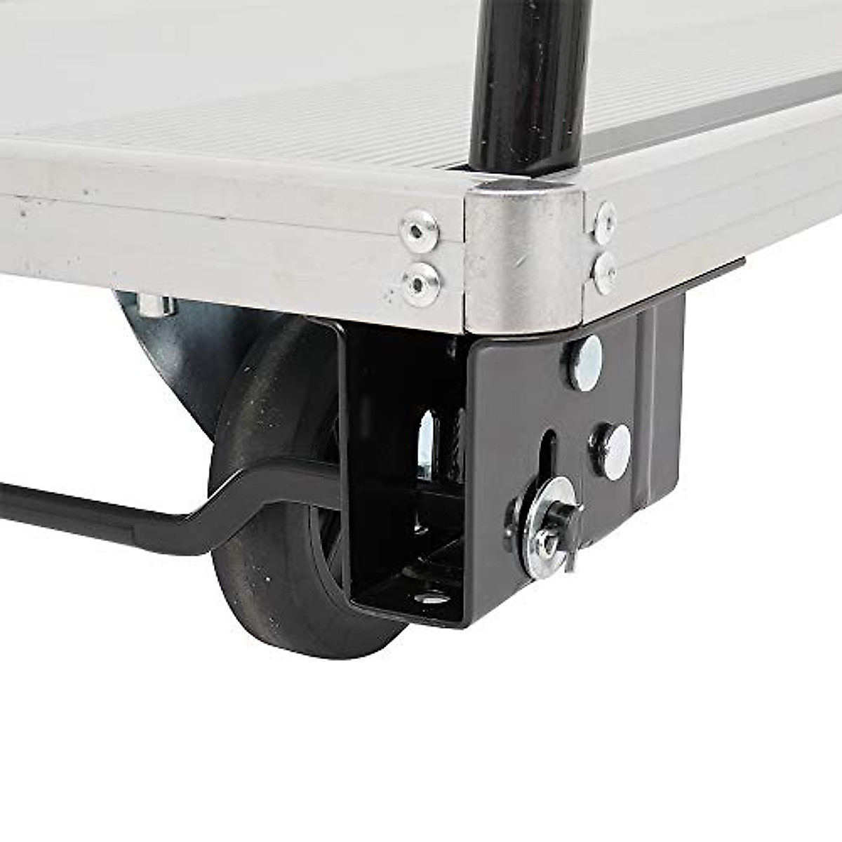 XYYSSM,Foldable Flatbed Cart with Wheel, Heavy Duty Aluminum Push Cart Platform Truck for Easy Transport and 360 Degree Swivel