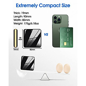 KLL Power Bank with Built in Cables, 10000mAh Slim Portable Charger LED Display, Small External Battery Pack with 4 Inputs and 5 Outputs Phone Charger for iPhone Samsung Huawei iPad etc