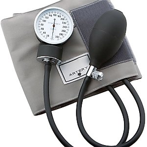ADC Prosphyg 770 Pocket Aneroid Sphygmomanometer with Adult Blood Pressure Cuff with Black Carrying Case, Gray