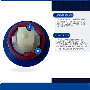 Belanger FC9AC010 Ceramic Plastic Faucet Cartridge - Replacement Cartridge with Single Lever Cartridge - Pressure Balance Cartridge Replacement Low Torque Structure Type - JH04BD Hain-Yo, 40mm