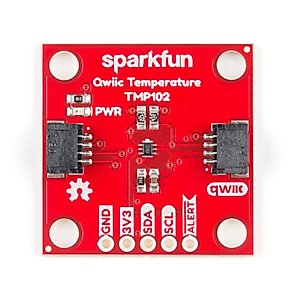 SparkFun Digital Temperature Sensor - TMP102 (Qwiic)-Compatible with Arduino and other Single-board computers Easy-to-Use I2C sensor Plug-and-Play breakout board Runs from 1.4-3.6V input Use with 3.3V
