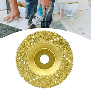 3.9" Diamond Grinding Disc, All Purpose Segmented Rim Diamond Blade for Cutting Rebar, Cast Iron, Concrete, Pavers, Tile, Granite, Laminate