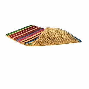 NoTrax, Stripes, Handmade Natural Coir Doormat, Entry Mat for Indoor or Outdoor Use, 18"x30", C11 (C11S1830ST)