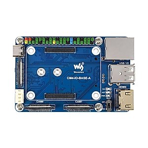 Mini Base Board for Raspberry Pi Compute Module 4 Lite/EMMC Series Module, with Standard CM4 Socket and Color-Coded Raspberry Pi 40PIN GPIO Header, for Evaluating CM4 or Integrated into End Product
