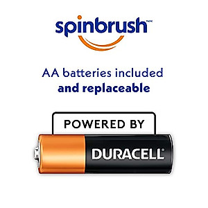 Spinbrush PRO WHITEN Battery Powered Toothbrush, Soft Bristles, 1 Count, Rose Gold or Silver (Colors May Vary)