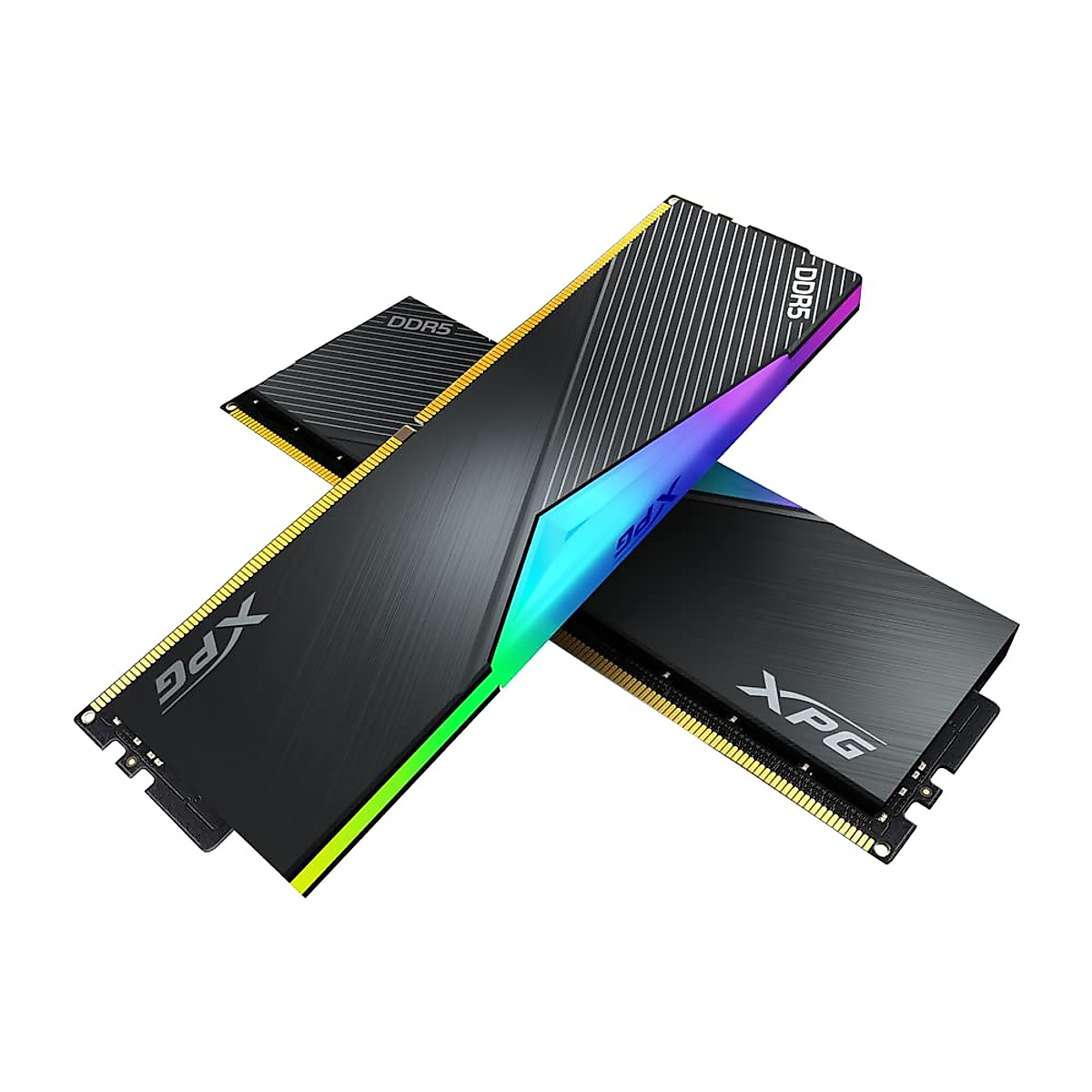 XPG Lancer RGB DDR5 6000MHz 32GB (2x16GB) CL40 UDIMM 288-Pins Desktop SDRAM DDR5 Dual Channel RAM Kit Black Heatsink (AX5U6000C4016G-DCLARBK)