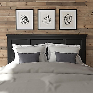 Homestyles Bedford Headboard, King (U.S. Standard), Black