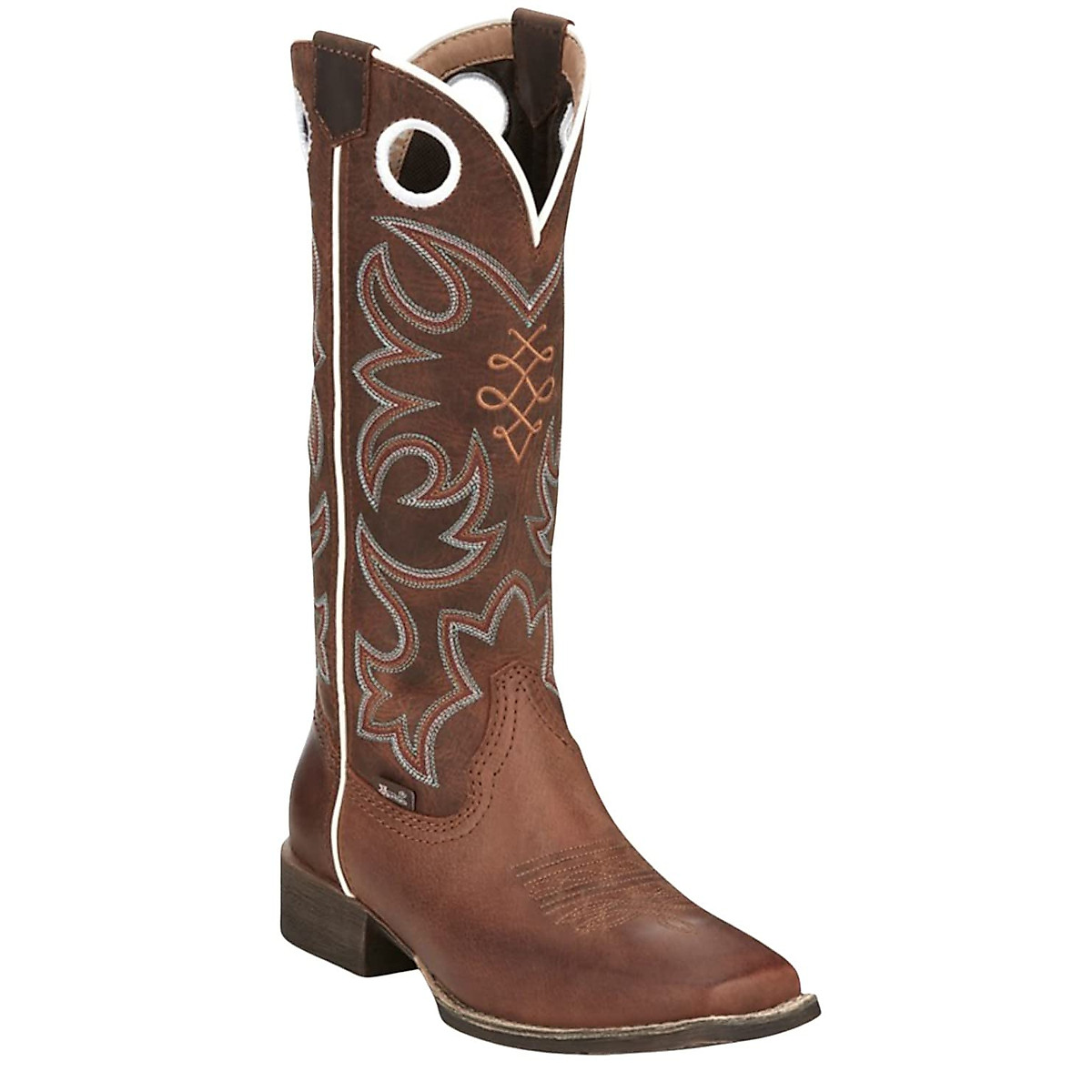 JUSTIN Boots Women's Gypsy Cam Leather Brown Cowgirl Boot Brown 7.5 B