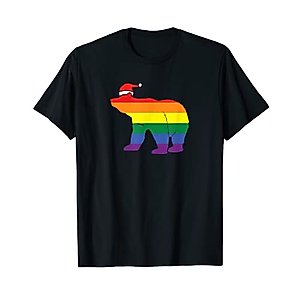 Xmas Gay Bear Shirt Gay Dad Couple Christmas Shirt for Men