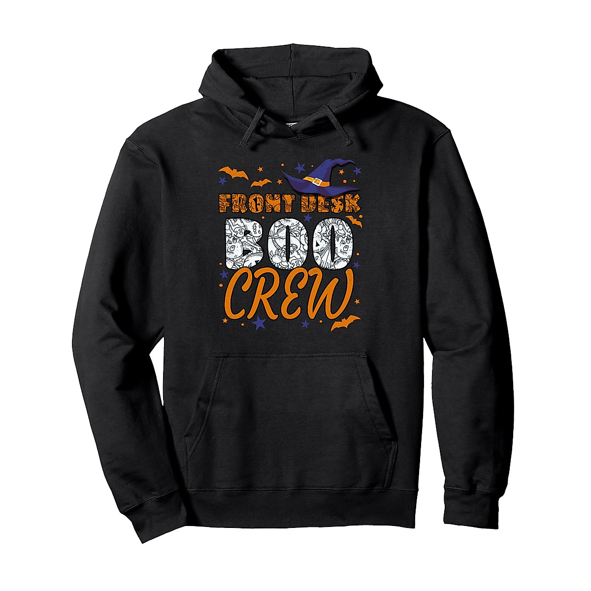 Front Desk Boo Crew Halloween Receptionist Matching Pullover Hoodie