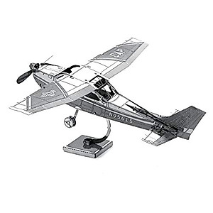 Metal Earth Cessna 172 3D Metal Model Kit Bundle with Tweezers Fascinations