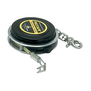 ProTape 3/8" x 75' Auto-Rewind Tape Measure w/ Nylon Coated Blade 46322 (975DCB) 10ths & Diameter by US Tape