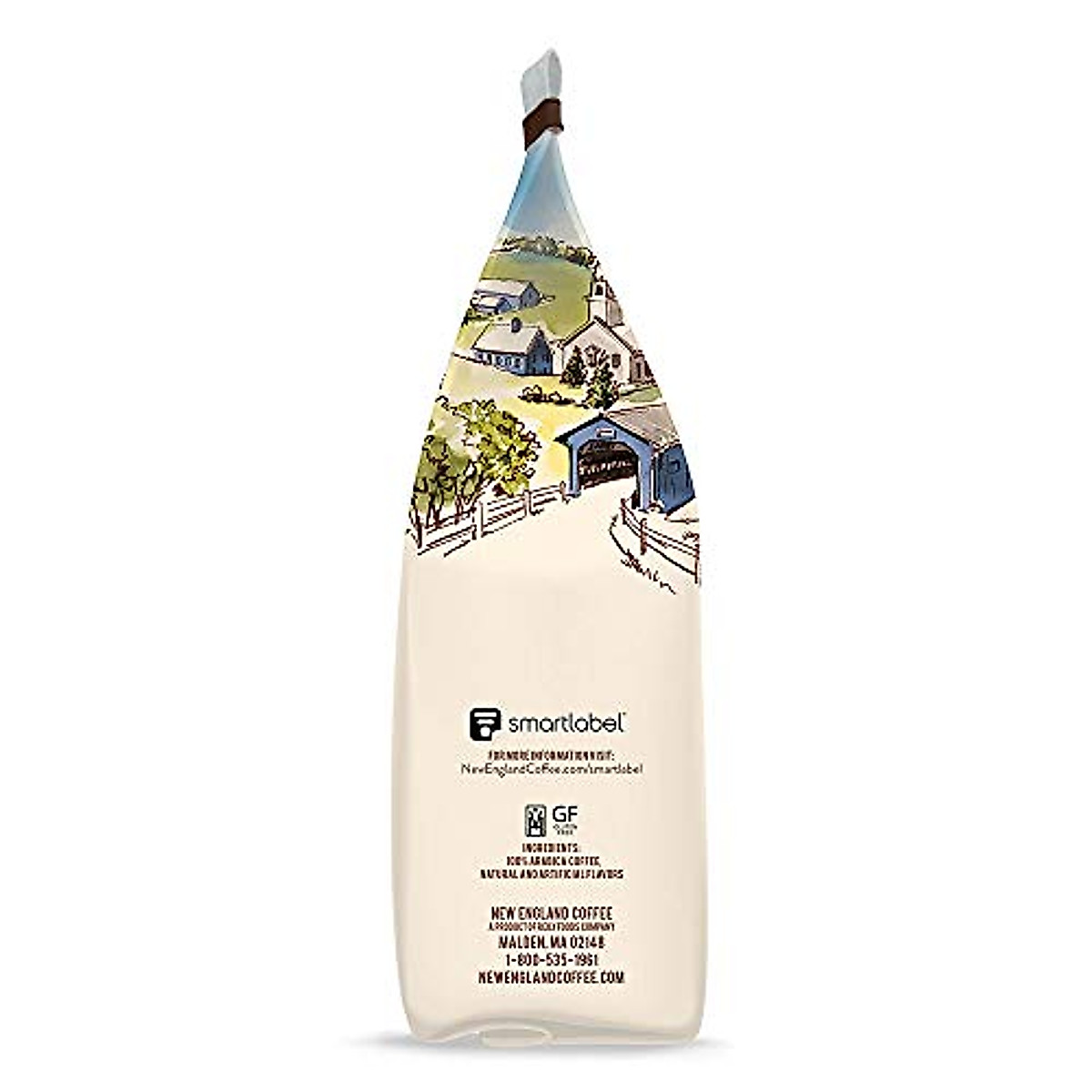 New England Coffee French Vanilla Medium Roast Ground Coffee, 22oz Bag (Pack of 1)