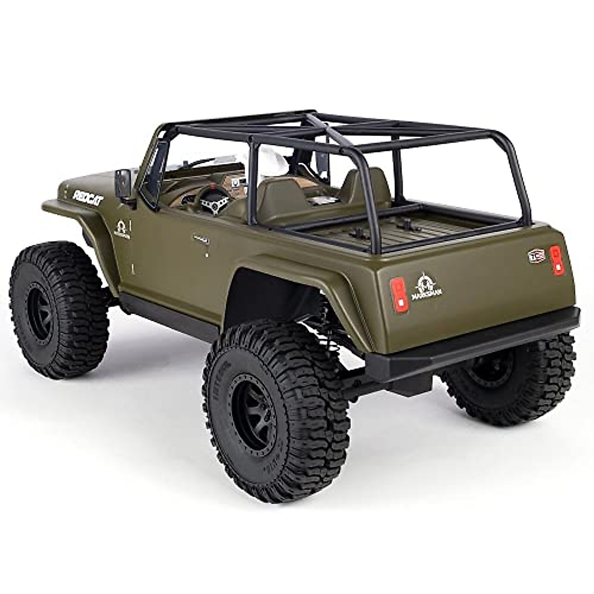 Redcat Racing TC8 Marksman RC Crawler – 1/8 Scale Brushed Electric Trail Crawler Off Road Rock Crawler RC Truck – 2.4Ghz Radio Controlled Waterproof Off Road Car – Great for All Terrain – Green