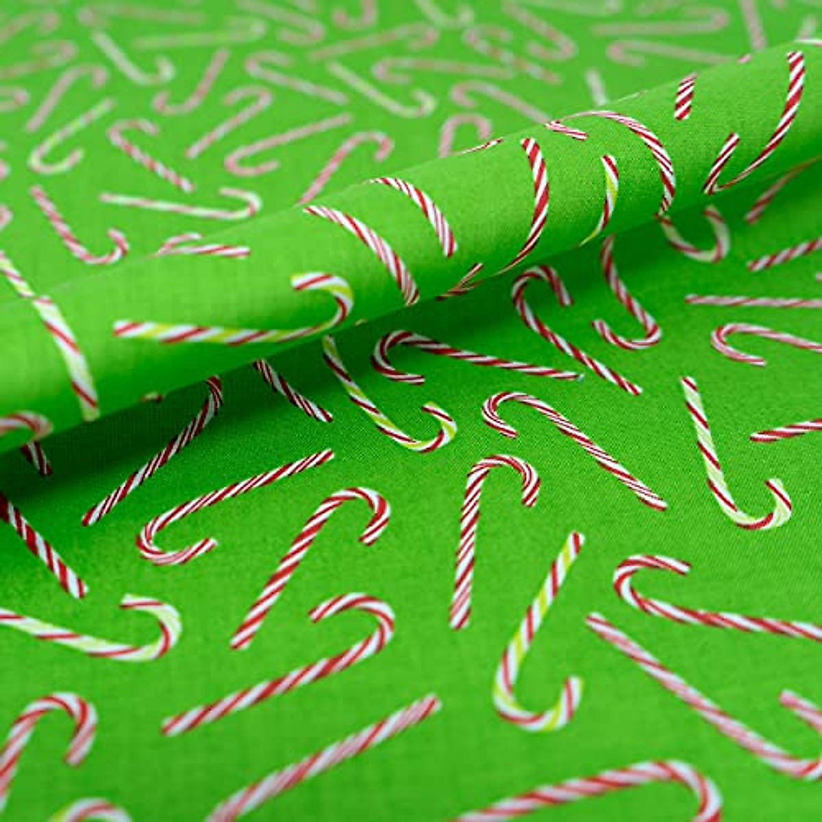 SINGER® Fabrics - 100% Cotton, Christmas Collection, Santas Candycane, Cut by The Yard