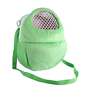 Ferret Carrier Bag,Ferret Sling Carrier Pet Carrier Bag Hamster Rat Cat Rabbit Pet Sling Carrier Backpack Hedgehog Chinchilla Ferret Slee Outdoor Traveling Bag Handbags Backpack(Green)