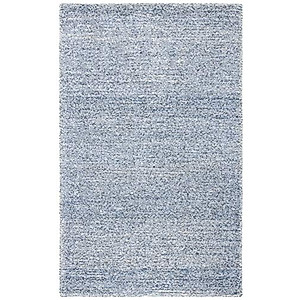 SAFAVIEH Himalaya Collection 3' x 5' Blue HIM153M Handmade Premium Wool & Viscose Area Rug