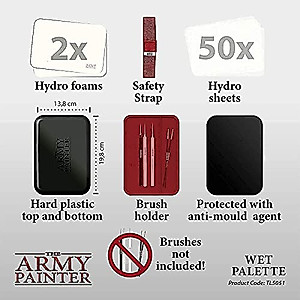 The Army Painter Wargamers Mega Paint Set Bundle with Wet Palette - Miniature Painting Kit with 100 Rustproof Mixing Balls Model Paint Set with 60 Nontoxic Acrylic Paints