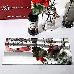 SATINIOR 3600pcs 5 x 5 mm Self-Adhesive Mini Square Glass, Decorative Craft DIY Accessory Mirrors Mosaic Tiles