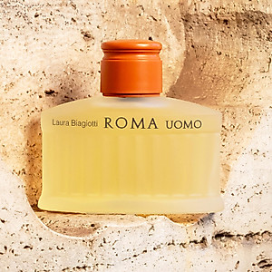 Laura Biagiotti Roma for Men - Classic and Elegant Scent - Opens with Grapefruit, Bergamot and Basil - Reveals Your Seductive and Masculine Side - Perfect for Date Night - 2.5 oz EDT Spray