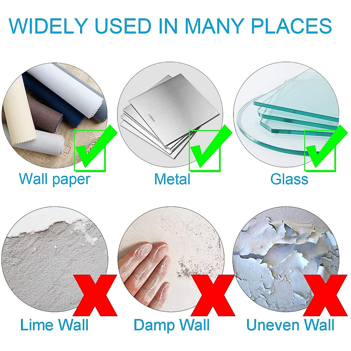 4 Pieces Wall Door Handle Stopper 2" Clear Rubber Door Knob Round Wall Shield Cushion Quiet Wall Protector for Door Handle Guard Door Bumper Wall Protector Silencer Self Adhesive