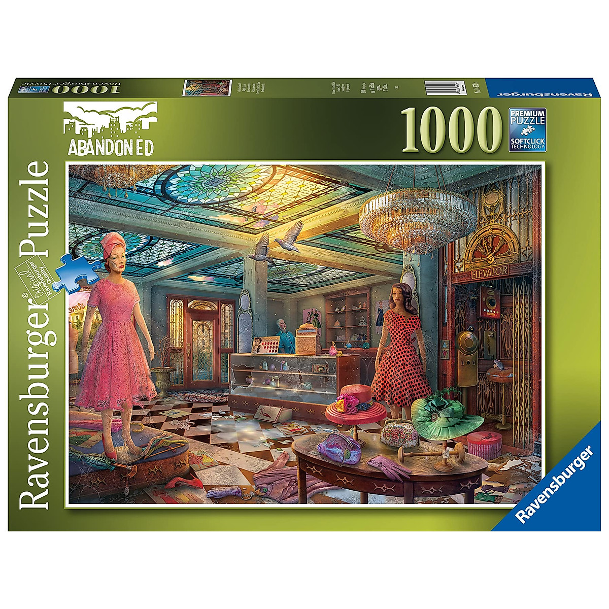 Ravensburger Abandoned Series: Deserted Department Store Jigsaw Puzzle - 1000 Unique Pieces | Softclick Technology Engaging Imagery for Adults and Kids | Enhanced Durability