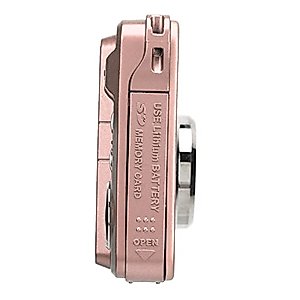Digital Camera 4K Vlogging Camera 2.7inch LCD Display 8X Zoom Anti Shake Vlogging Camera CMOS 5MP Processor (Pink)