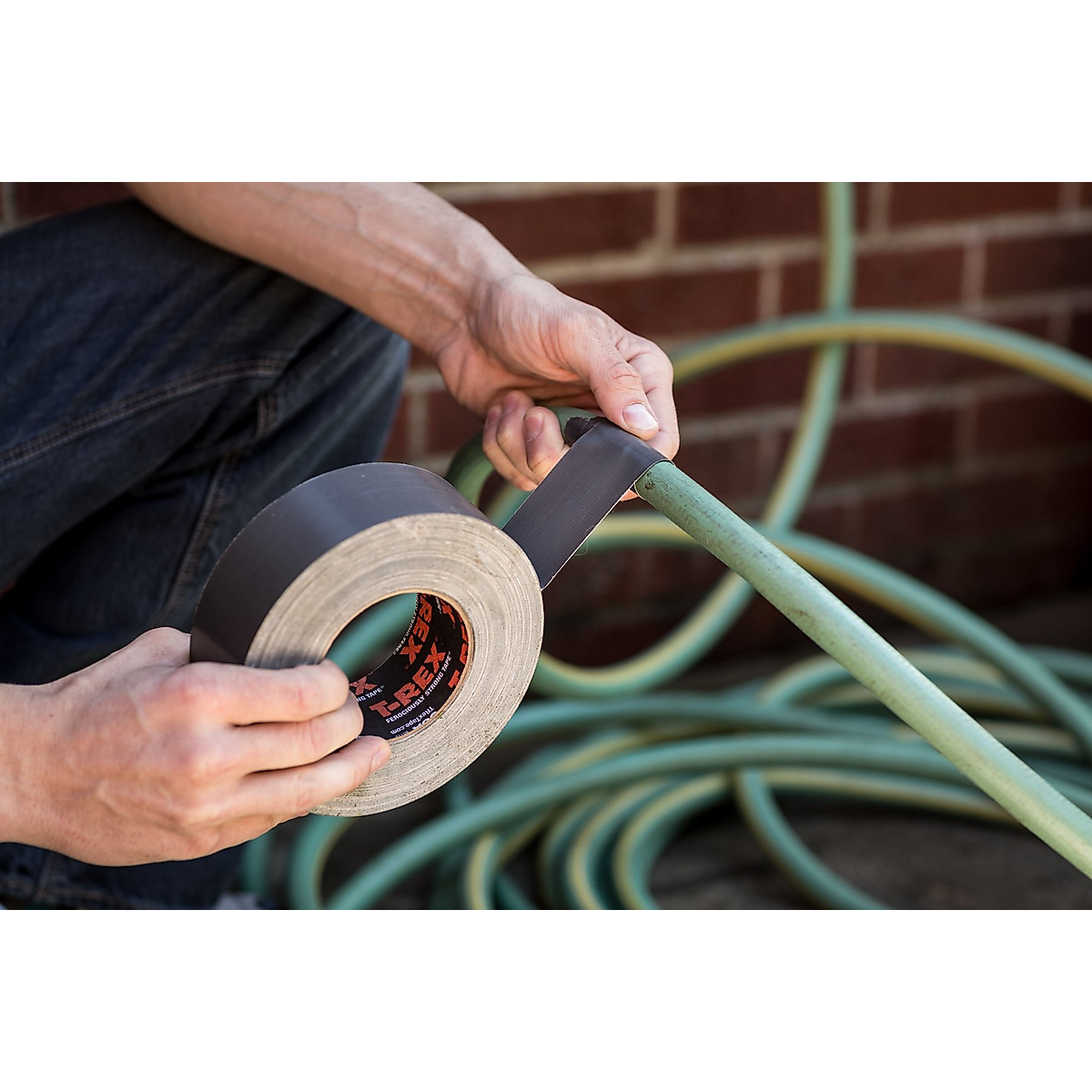 T-Rex 240998 Ferociously Strong Tape, 1.88 Inches x 35 Yards, Waterproof Backing, Dark Gunmetal Gray, Single Roll