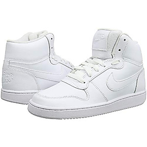 NIKE Women's Basketball Shoes, White White White 100, 8