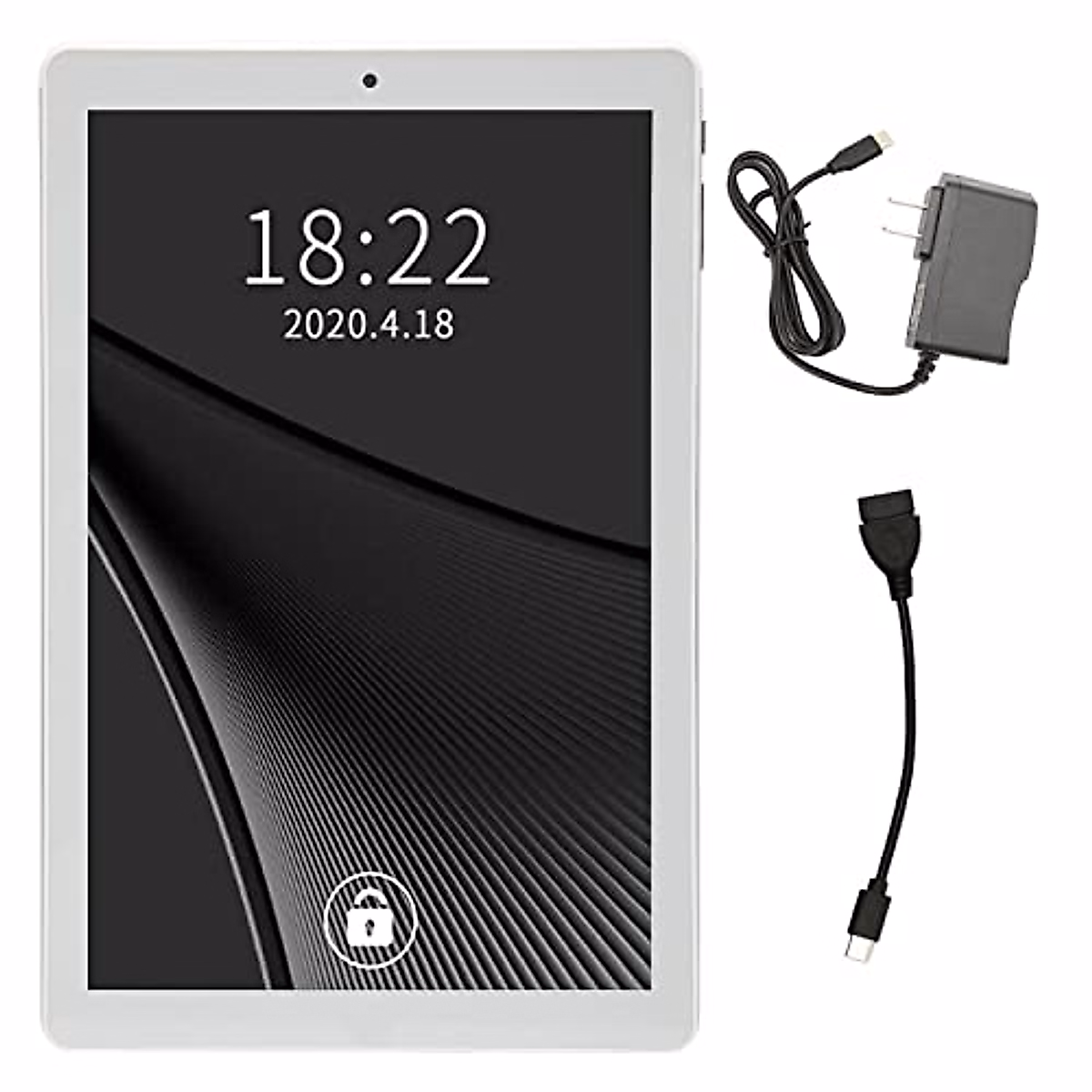 10 Inch Tablet for 11 100240V HD IPS Silver Screen Tablet for Men for Home Work (US Plug)