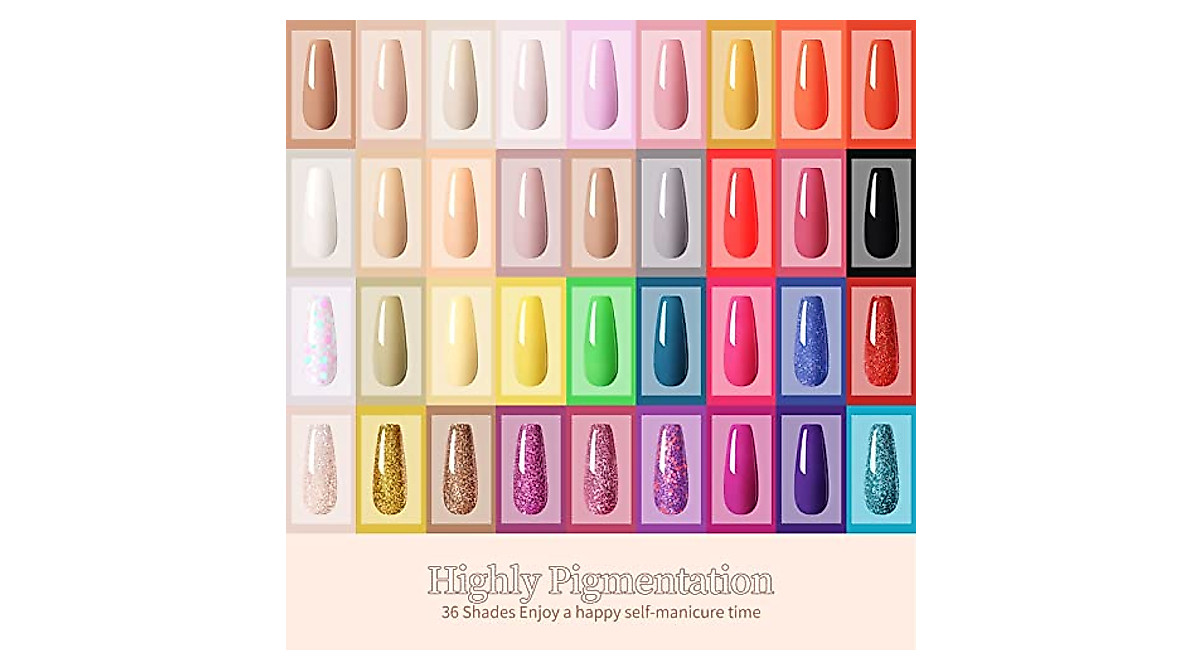 36 Colors Acrylic Powder Set - Perfect for DIY Nails