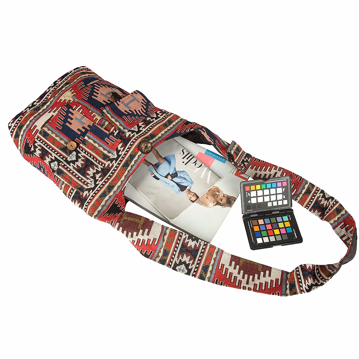 Tribe Azure Hobo Oversize Shoulder Bag Messenger Crossbody Aztec Purse Travel Shopping Beach Market Casual