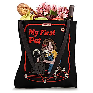 My First Pet Vintage Horror Goth Occult Childgame Tote Bag