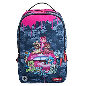 UNIKER Travel Laptop Backpack,Graffiti Backpack for Work,School Backpack,Designer Laptop Backpack for 15.6 Inch,Water Resistant College Bag Computer Bag Gifts for Men,Bear